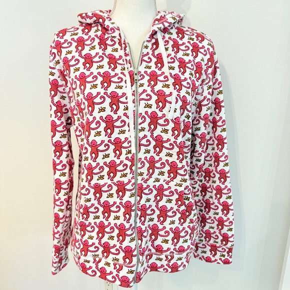 Roller Rabbit | Tops | Roller Rabbit Pink Monkey Banana French Terry ...